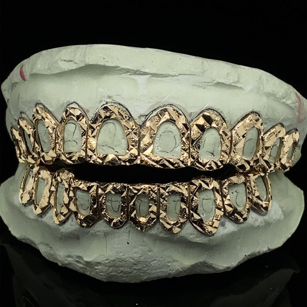 Open Face Gold Grill
